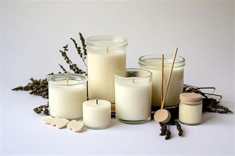 Premium AI Image A Complete Natural Set For Creating Eco Friendly Soy