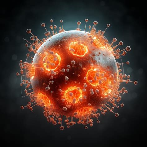 Premium Ai Image Human Cell Embryonic Stem Cell Microscopeclose Up