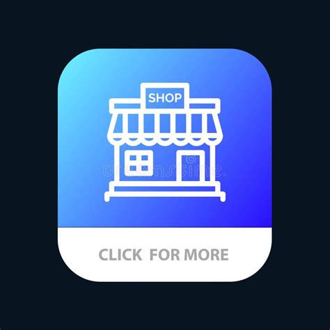 Shop Store Online Store Market Mobile App Button Android And Ios