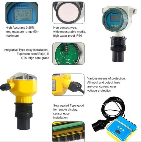 Ultrasonic Non Contact Sewage And Wastewater Level Gauge Liquid Level Sensor