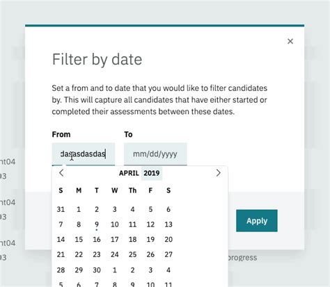 date picker does not have a manual input validation for date · issue