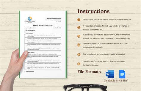 Travel Agent Checklist Template In PDF Word Google Docs Download Template Net