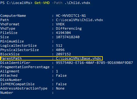 Hyper V Using A VHD That Includes Snapshots In A New VM Server Fault