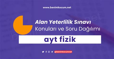 AYT Fizik Konuları ve Soru Dağılımı Benim Koçum