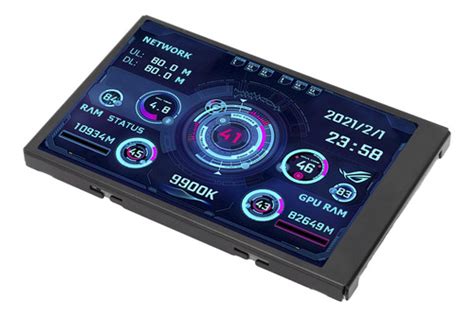 Monitor De Datos Para Pc 35 Pulgadas Ips Usb Cpu Gpu Cuotas