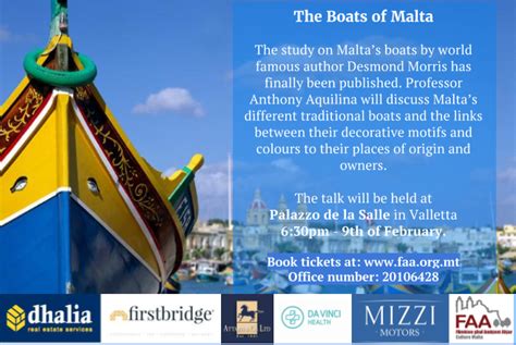 ‘the Boats Of Malta Talk By Flimkien Ghal Ambjent Ahjar Malta