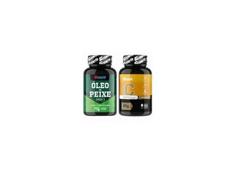 Omega 3 75 Caps Vitamina C 120 Caps Original Growth O Melhor