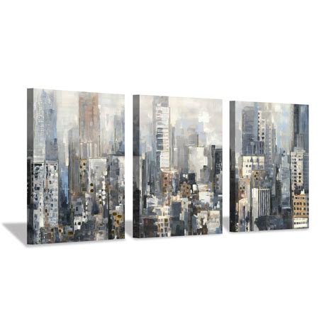 City Skyline Abstract Art