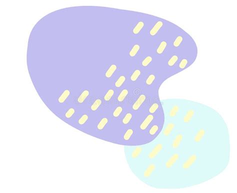 Soft Organic Shape Blob Pastel Form Elements For Decoration Illustration Stock Illustration
