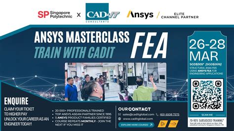 Ansys News Ansys Fea Masterclass Course Singapore Cadit X Sp