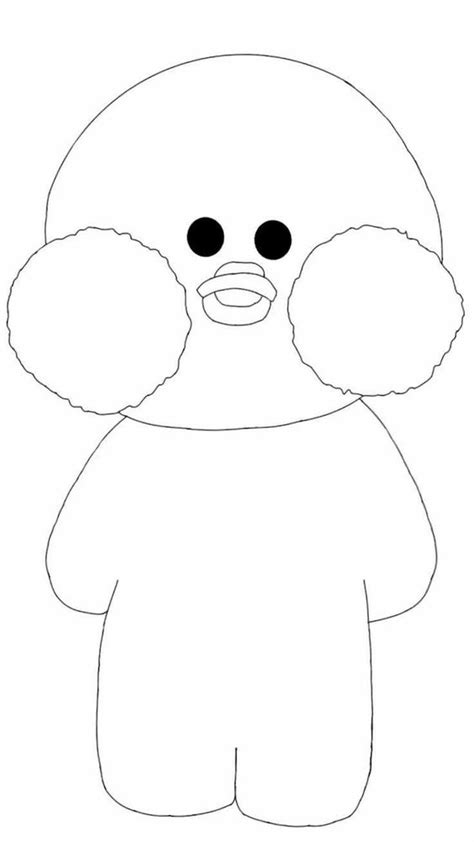 Imprimir Paper Duck Para Colorir