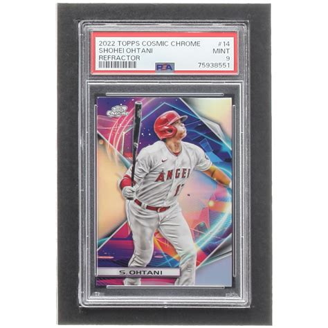 Shohei Ohtani 2022 Topps Cosmic Chrome Refractors 14 Psa 9