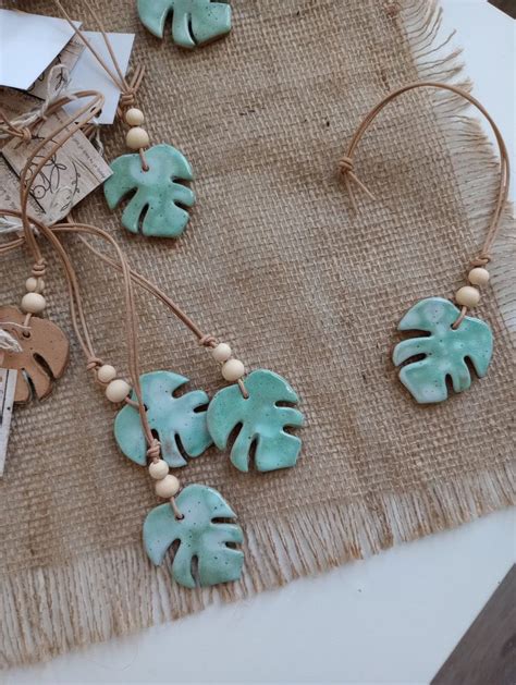 Monstera Essential Oil Diffuser Ceramic Oil Diffuser Hanging Diffuser