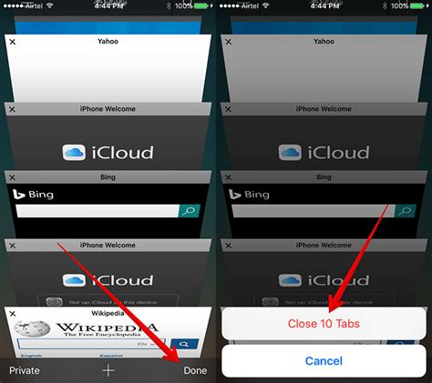 Closing Many Iphone Or Ipad Safari Tabs With 2 Taps Video Tip