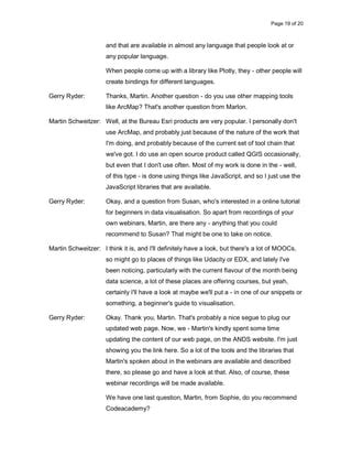 Transcript Data Visualisation Tools And Techniques PDF