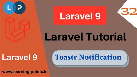 Laravel Toastr Notification Laravel 9 Laravel Tutorial Learning Points Youtube