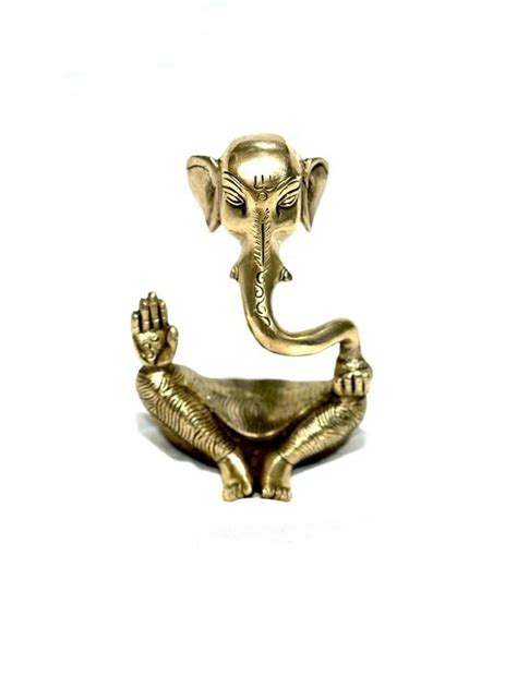 Modern Style Ganesha In Attractive Style Designer Brass Idols By