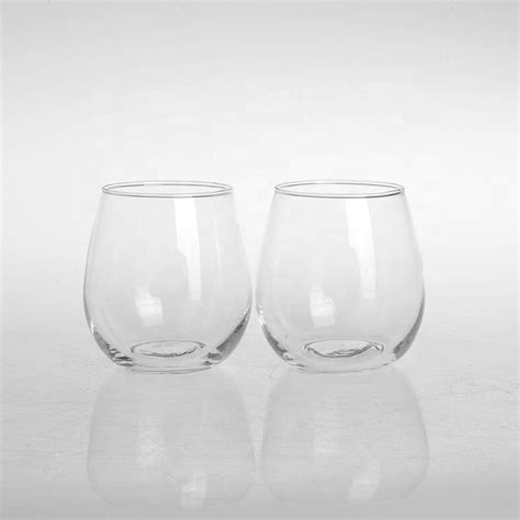 Custom Wine Glasses Egg Shaped Stemless Wine Glass Logo Wine Cup And