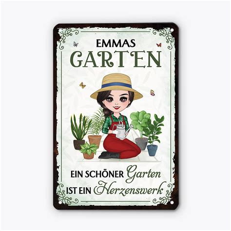 Ein Schöner Garten Ist Ein Herzenswerk Personalisiertes Geschenk T