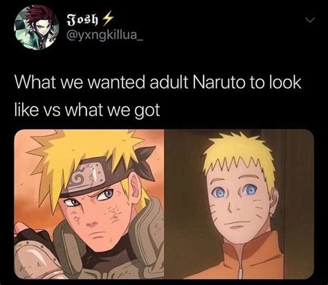 What We Wanted Adult Naruto To Look Like Vs What We Got Ifunny