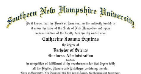 Catherine Squires On Linkedin Just Received My Bachelor Of Science From Southern New Hampshire
