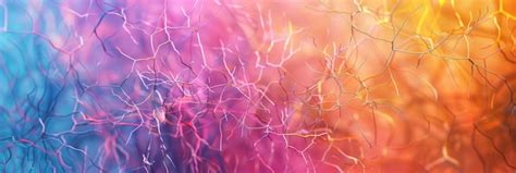 Premium Photo Colorful Abstract Network Connections On A Gradient Background