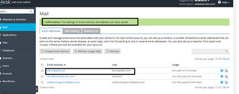 Plesk Email Tutorial Web Hosting World