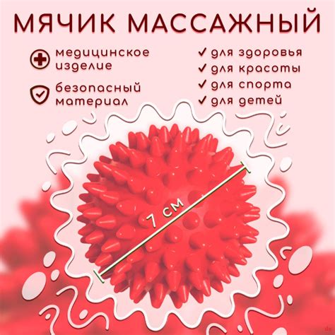 Характеристики Альфапластик Массажный мяч для йоги и фитнеса/ мячик ...