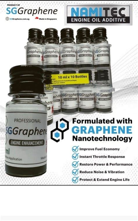Namitec Engine Oil Additive Graphene Nanotechnology High Performance