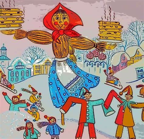 Масленица рисунок легкий 75 фото