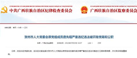 广西一名厅级干部被双开腾讯新闻