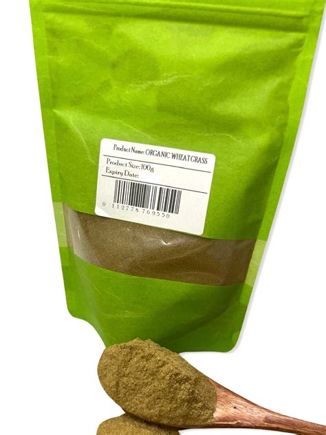 Organic Wheatgrass Powder 100g Wholesomestorehouse