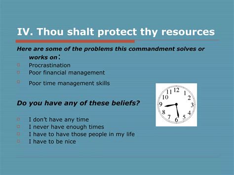The Ten Commandments Of Discipline Ppt