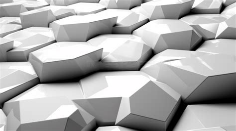 Abstract Pentagon Pattern Texture On A White 3d Background Wall