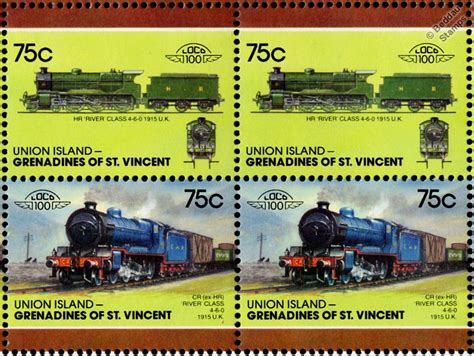1915 Highland Caledonian Railway River Class 938 4 6 0 Train 20 Stamp