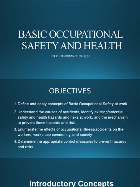 Basic Occupational Safety And Health Introduction Pdf Occupational