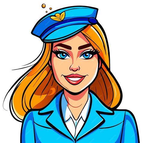 Stewardessen Stewardessen Politieagenten Met De Hand Getekende
