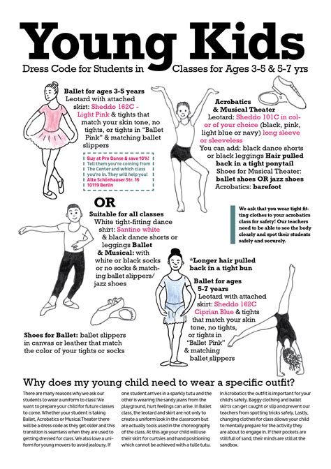 The Center School Of Performing Arts In English — Dress Code