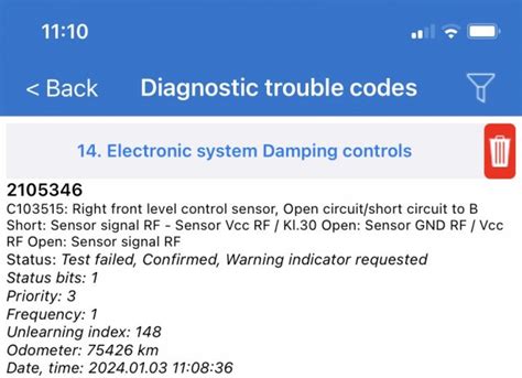 Audi S Suspension System Fault Error Code Audi RS Forum