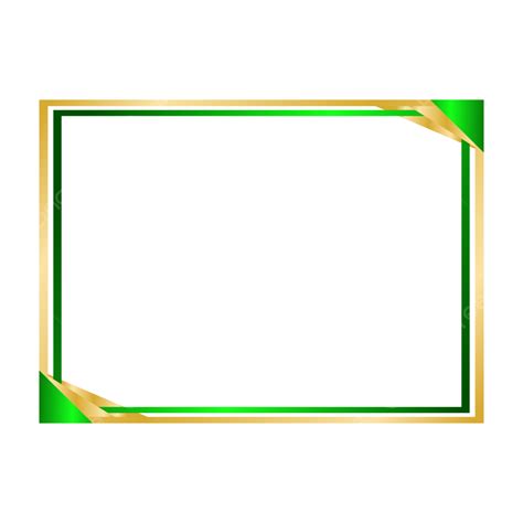 Luxury Green Gold Certificate Design