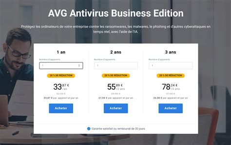 Découvrez le logiciel AVG Antivirus Business Edition à prix mini