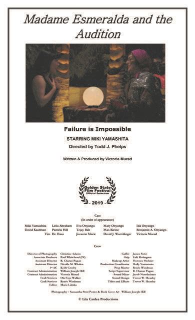 Madame Esmeralda And The Audition Film Festival Film In Hollywood