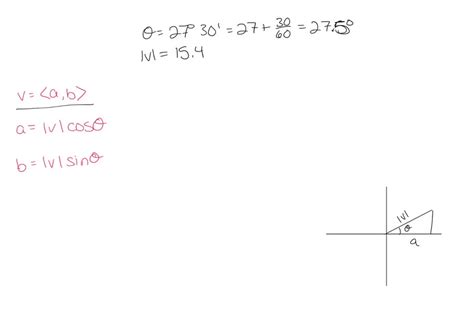 Vector V Has The Given Direction And Magnitude Find The Horizontal And Vertical Components Of V