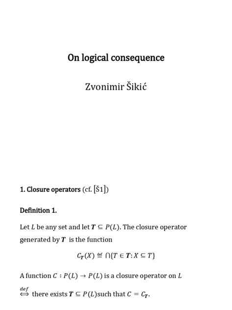 Logical Consequence Presentation Pdf Mathematical Logic Mathematics