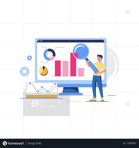 Data Analysis Animated Illustration Download In Json Lottie Or Mp4 Format