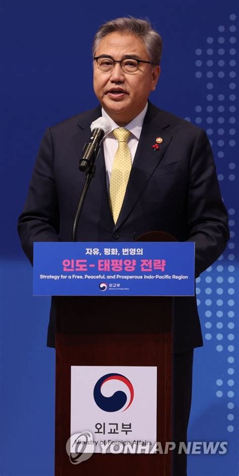 인태전략 설명하는 박진 장관 연합뉴스