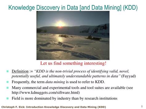 Ppt Knowledge Discovery In Data And Data Mining Kdd Powerpoint Presentation Id4256051