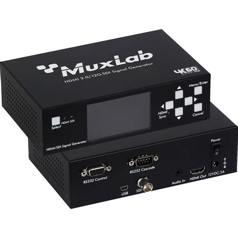 Muxlab Hdmi 2 0 12g Sdi Signal Generator V2 500830 V2 Bandh Photo