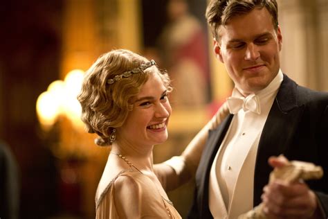 Downton Abbey Rose Macclare And John Bullock Lily James Downton Abbey