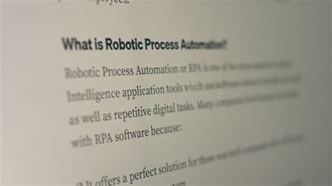 Robotic Process Automation Learning Information About Modern Technology On Browser Modern
